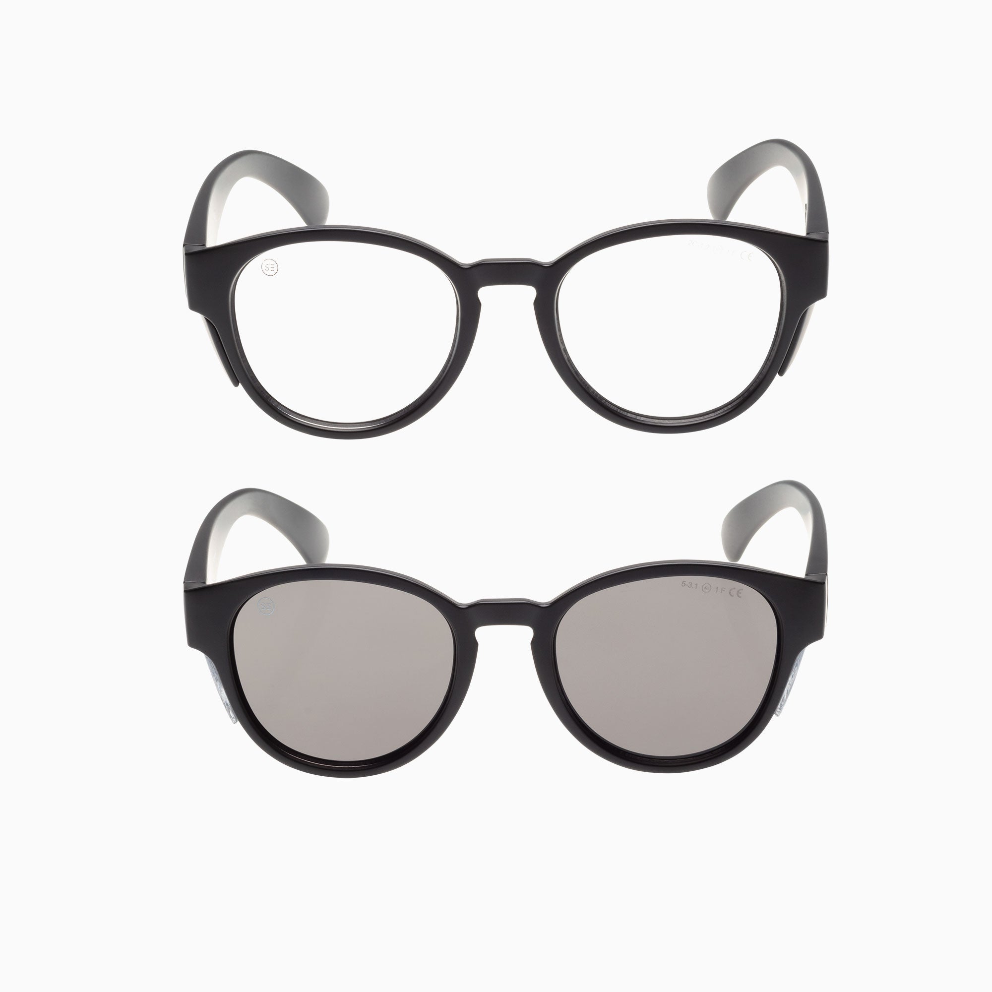 Flux All Black Safety Glasses Bundle (Clear + UV400) – Salus Eyewear